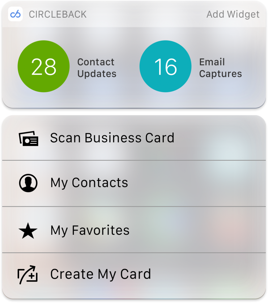 Getting Started - Quick tips for CircleBack Contact Manager for iOS