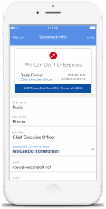 Getting Started – Business card reader | Business card scan API & App